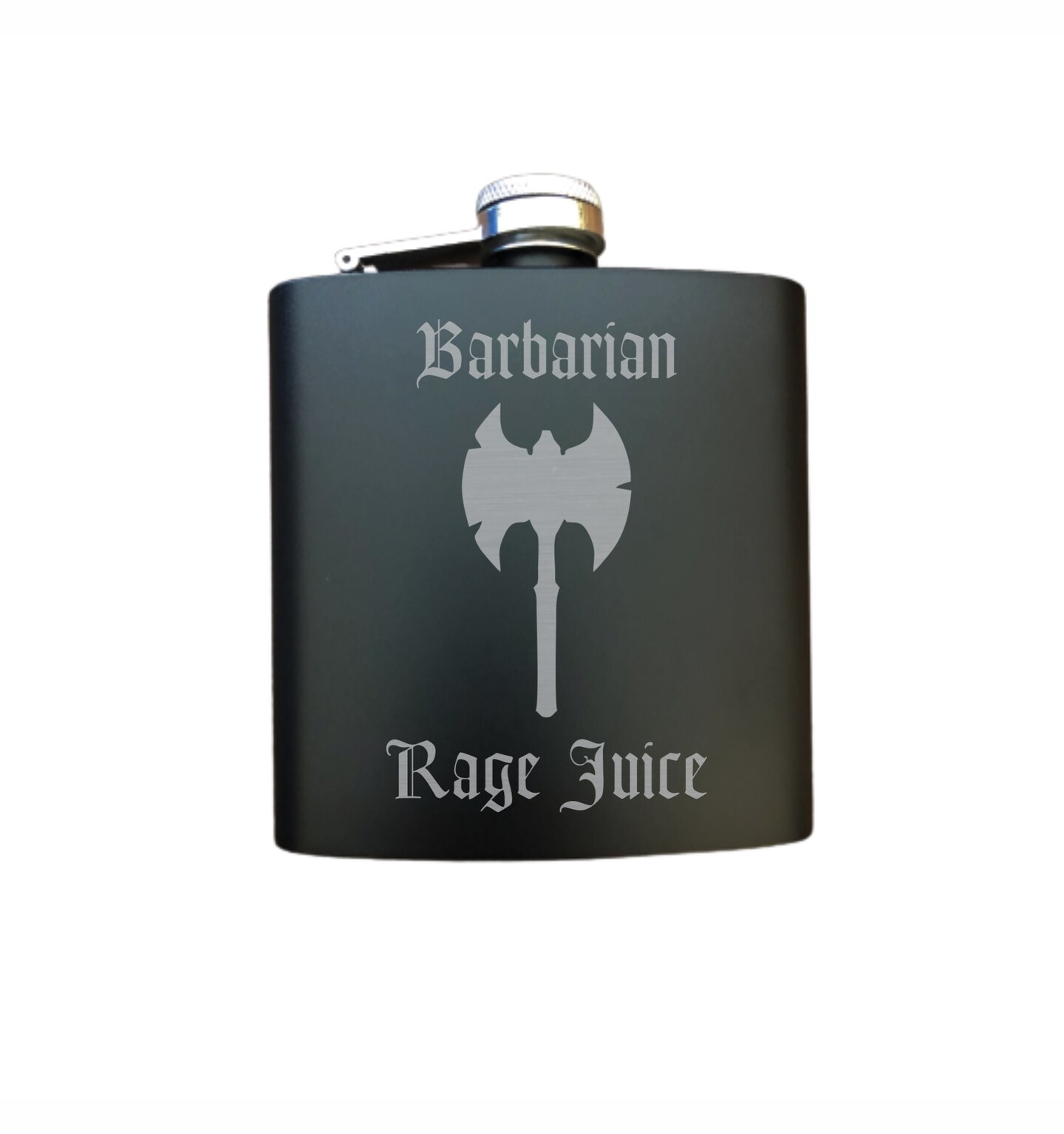 DND Gifts Engraved Flask Barbarian Rage Juice with Class Symbol ...