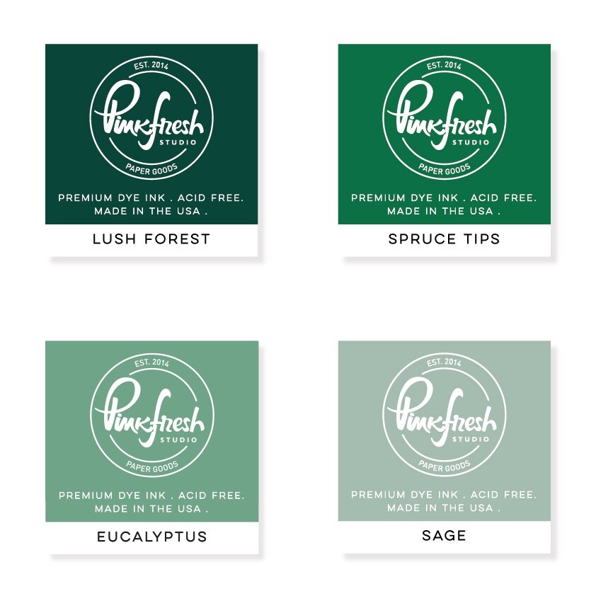 Pinkfresh Studio Premium Dye Cube Ink Pads 4 Colors-Green Gables | Michaels