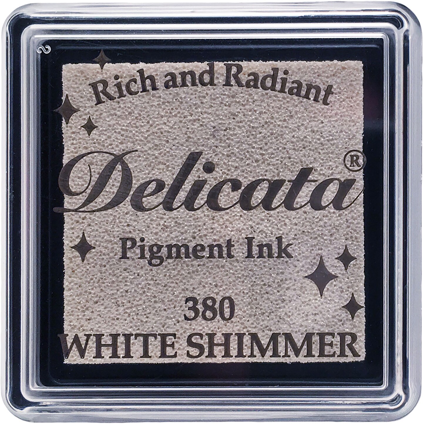 Delicata Small Pigment Ink Pad-White Shimmer | Michaels