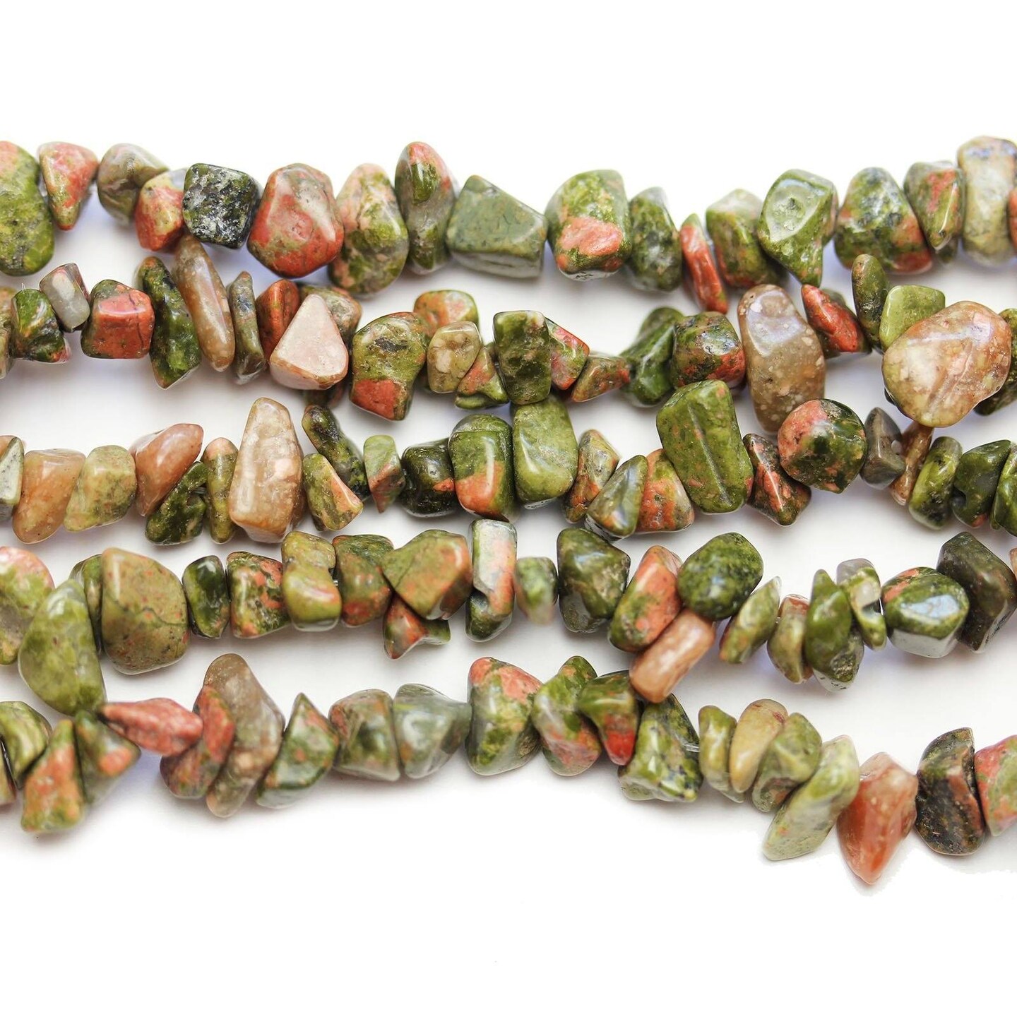 Chinese Unakite Chip Beads | Michaels