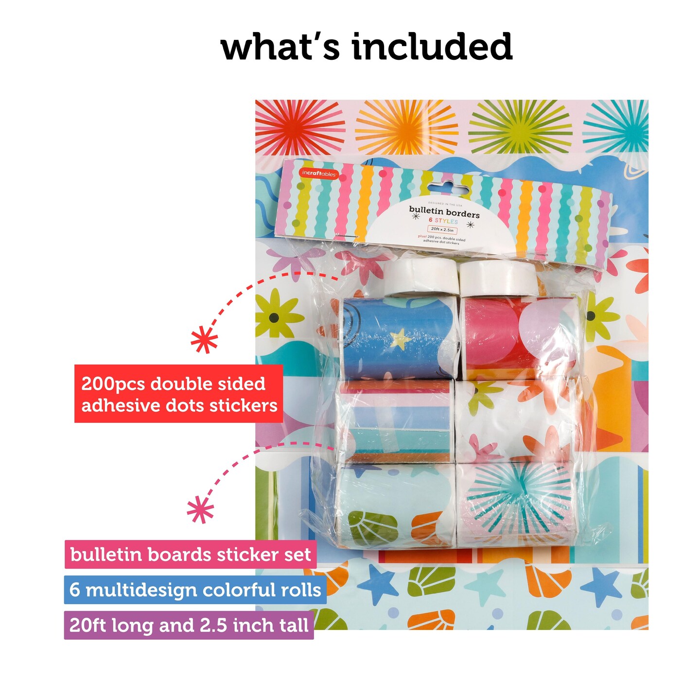 Incraftables Bulletin Board Borders 6 Rolls (120ft). Scalloped Border ...