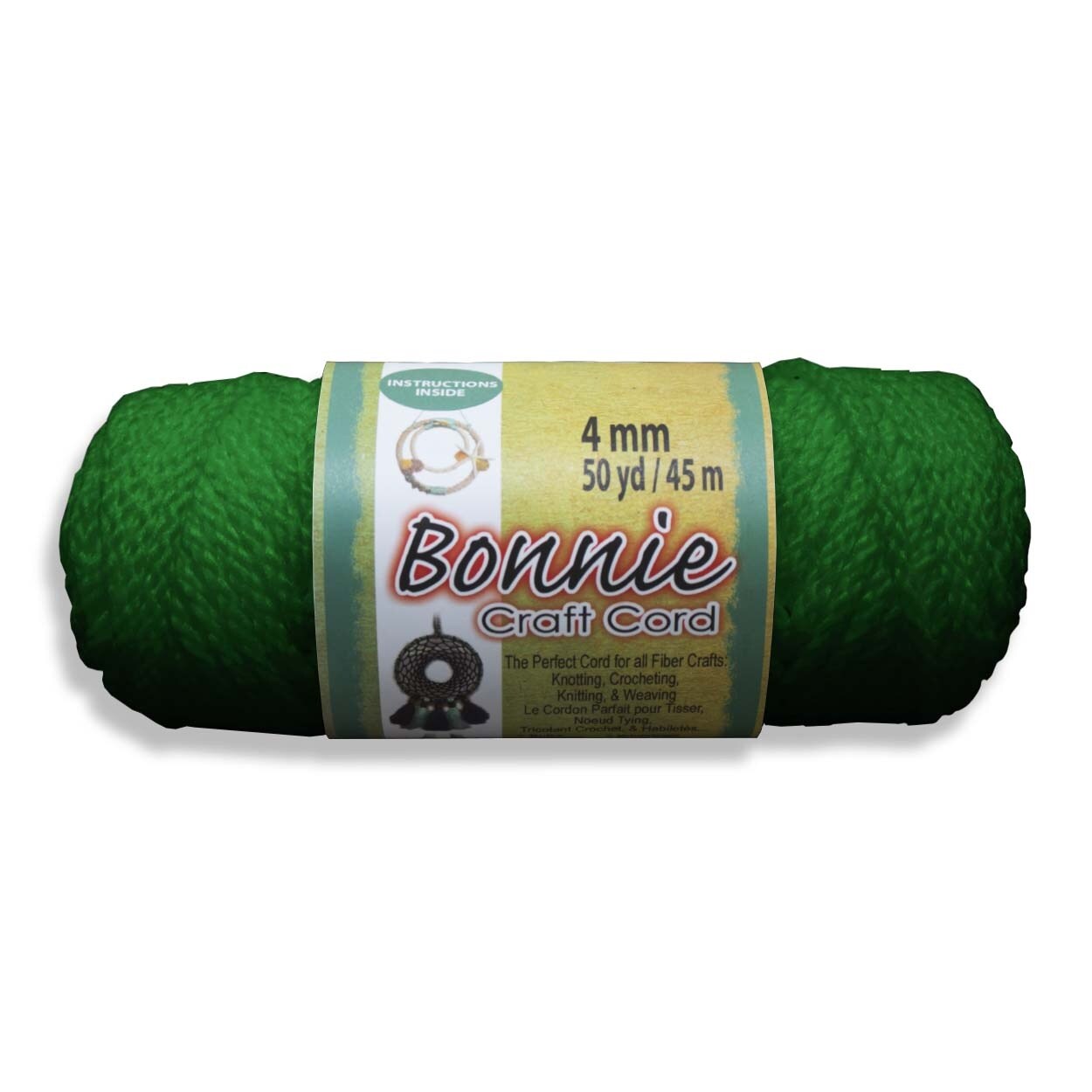 Bonnie Macrame Craft Cord 4mmX50yd-Kelly | Michaels