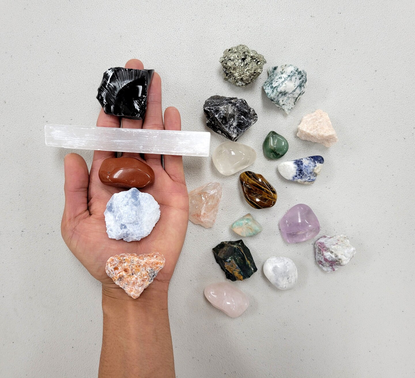 20 PIECES Healing Crystal Starter Set | Michaels