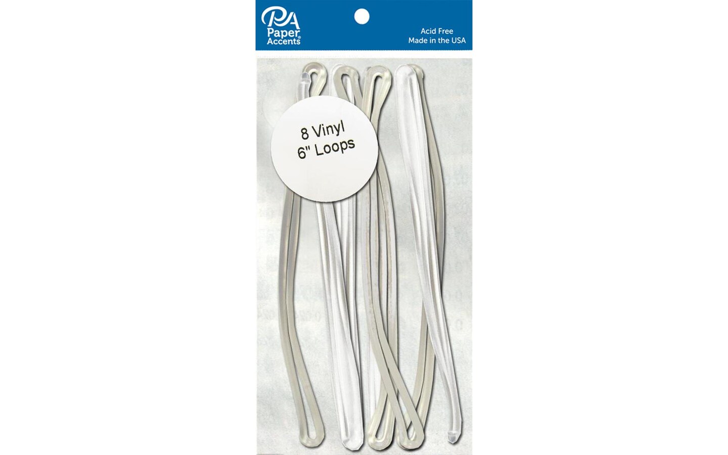 Vinyl 6" Loops 8pc Clear | Michaels