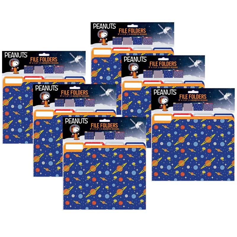 Peanuts® Nasa File Folders, 4 Per Pack, 6 Packs | Michaels
