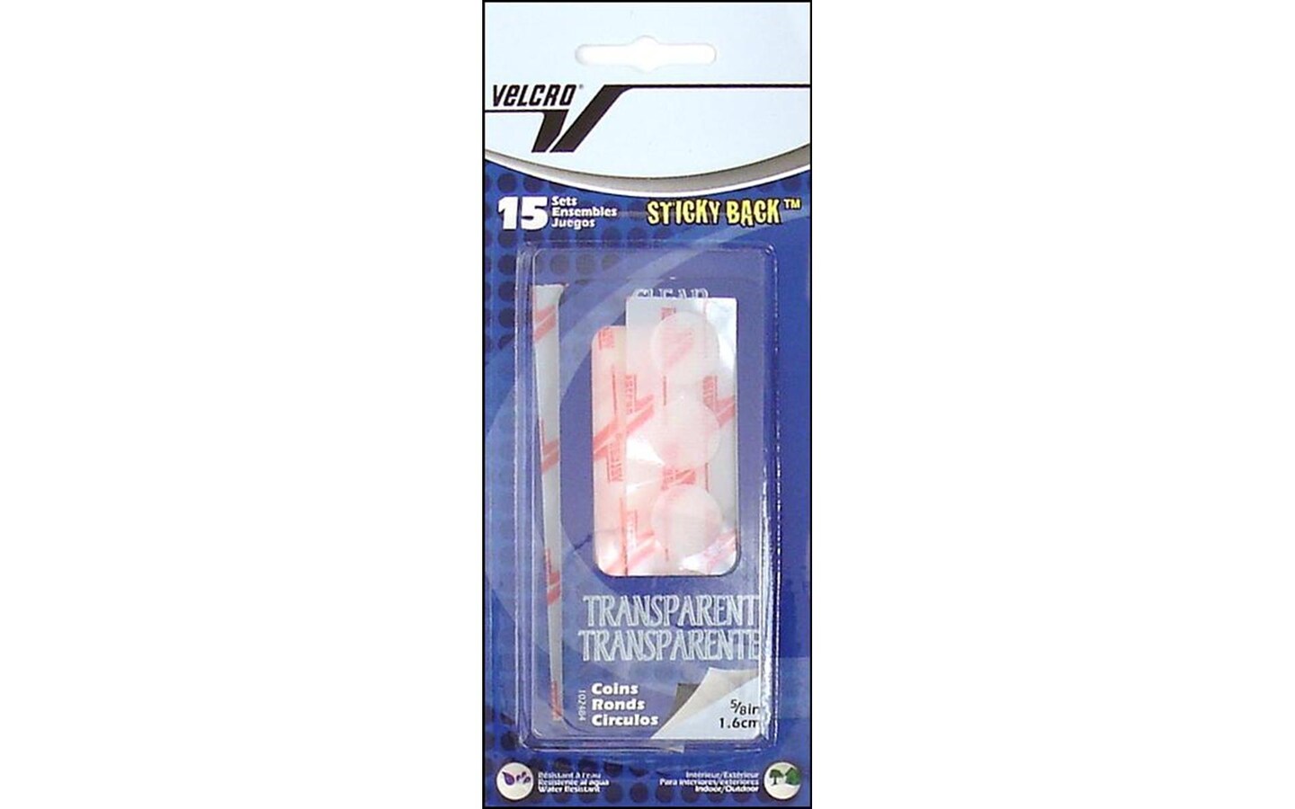 Velcro Thin Clear Fastener Coin 5/8" 15pc | Michaels