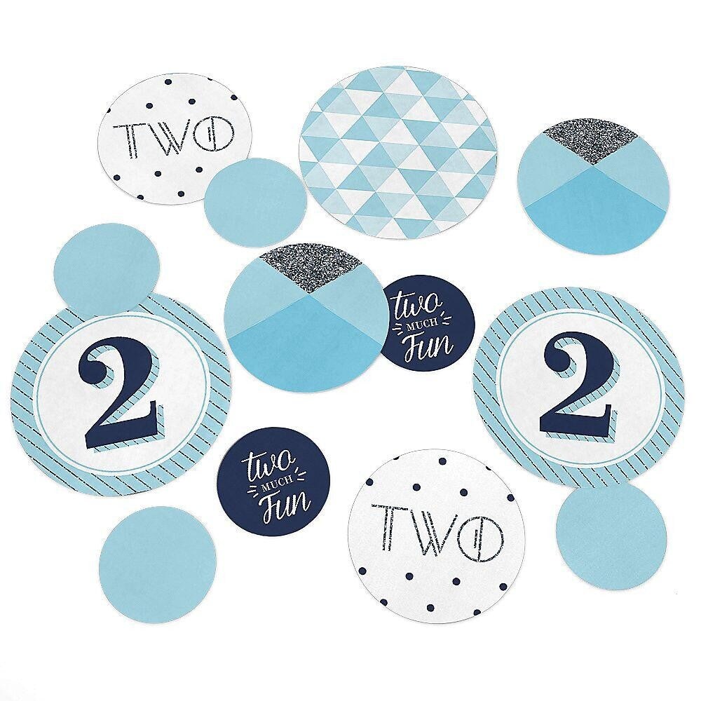 Big Dot of Happiness Two Much Fun - Boy - 2nd Birthday Party Giant ...