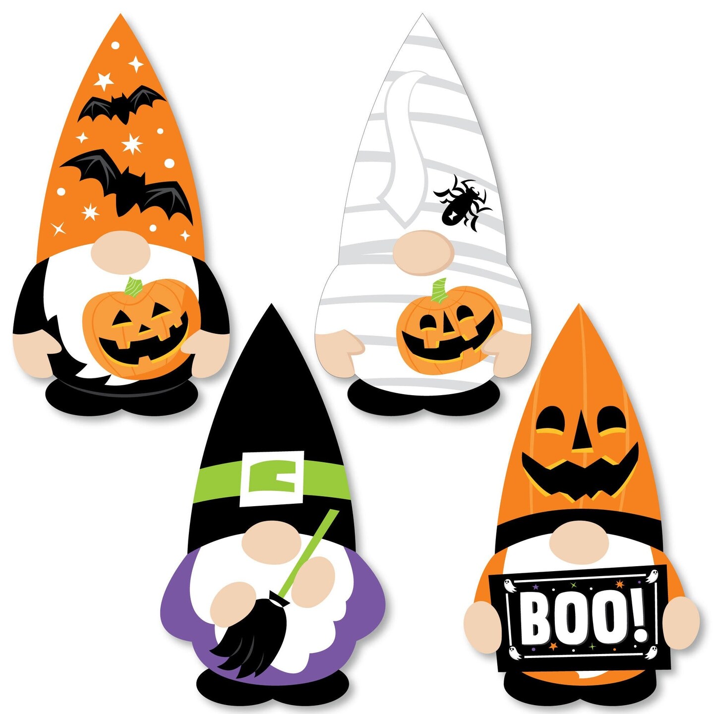 Big Dot of Happiness Halloween Gnomes - DIY Shaped Spooky Fall Party ...