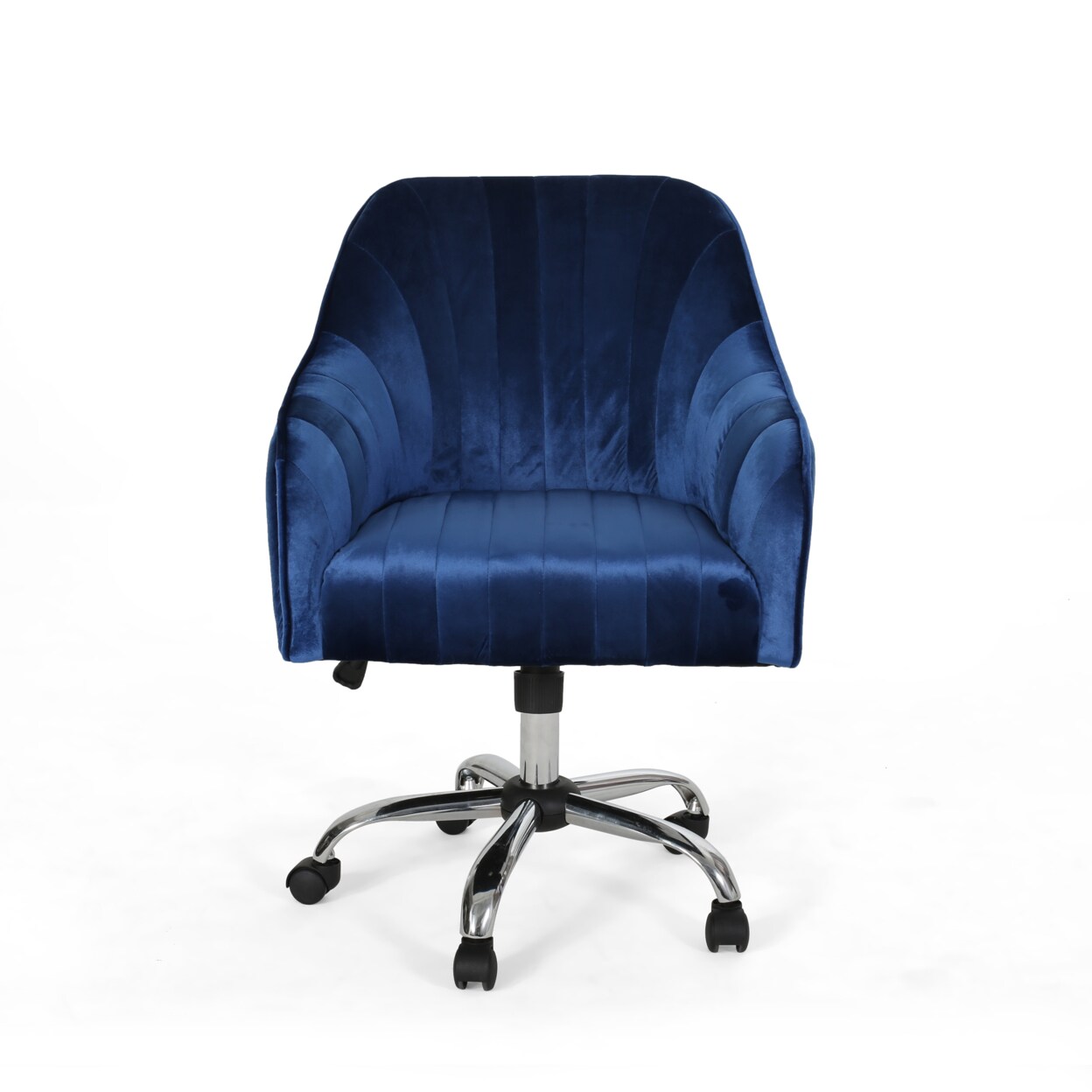 GDF Studio Cassandra Glam Velvet Home Office Chair with Swivel Base ...