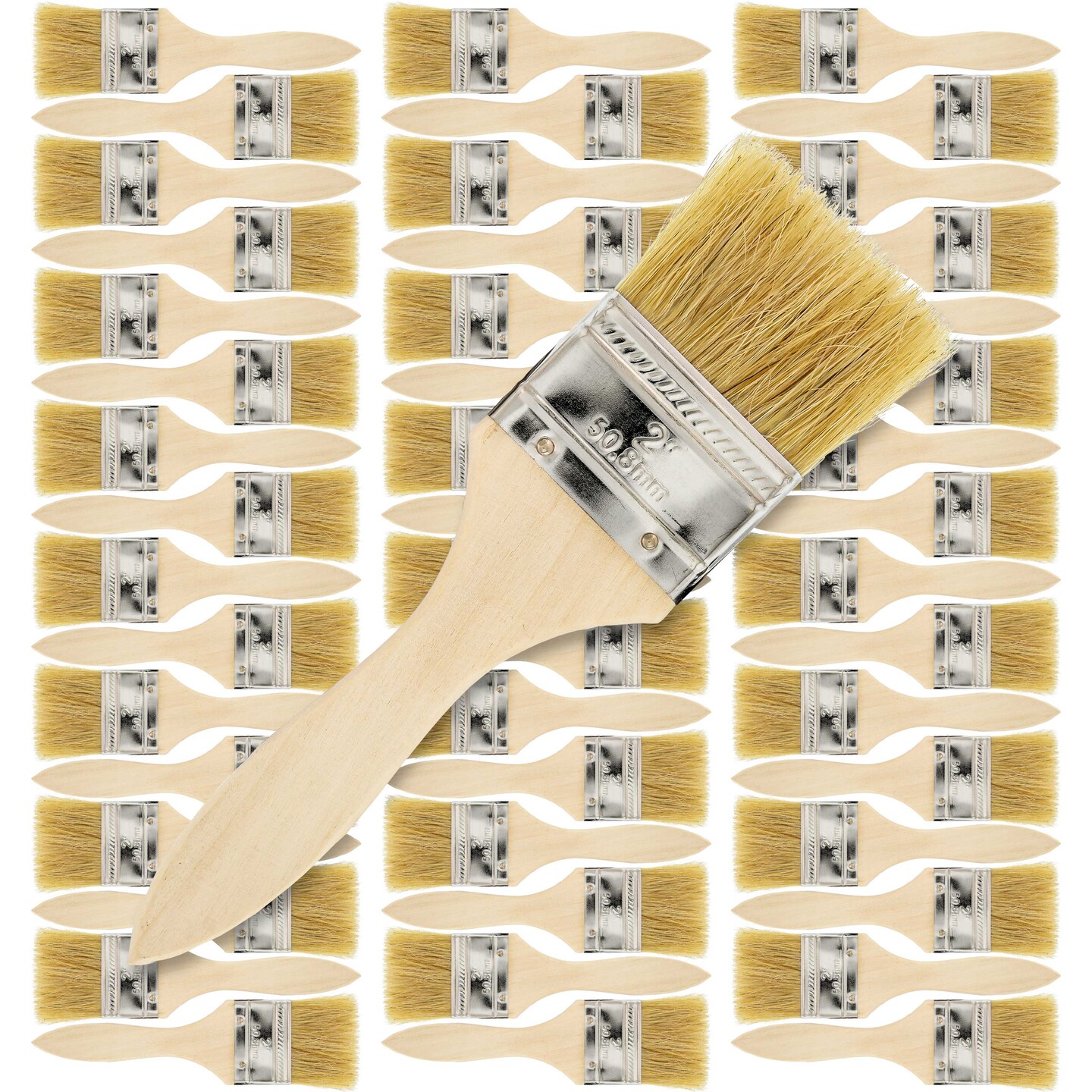 48 Pack of 2 inch Paint and Chip Paint Brushes for Paint, Stains ...