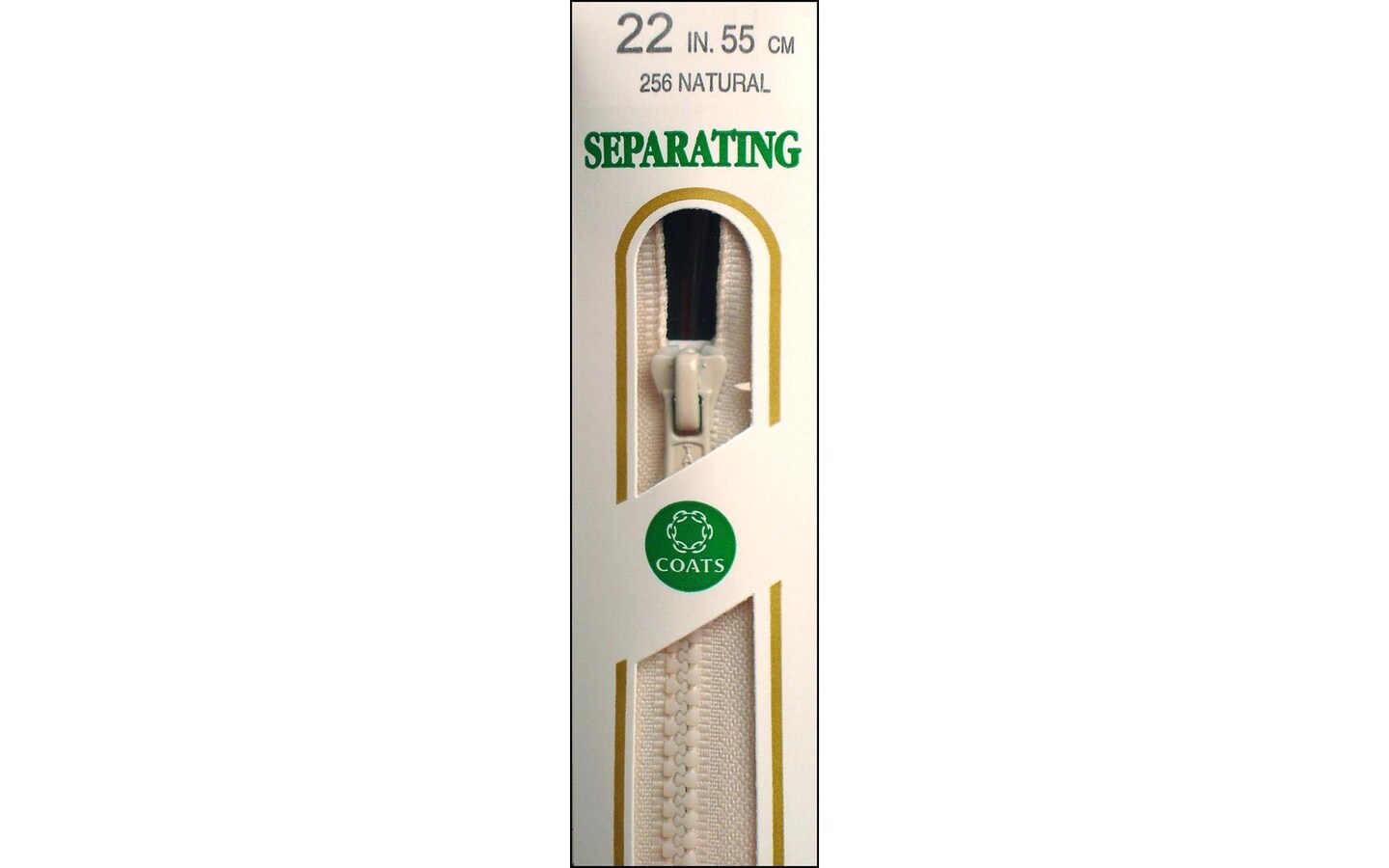 C&C Separating Medium Weight Zipper 22" Natural | Michaels