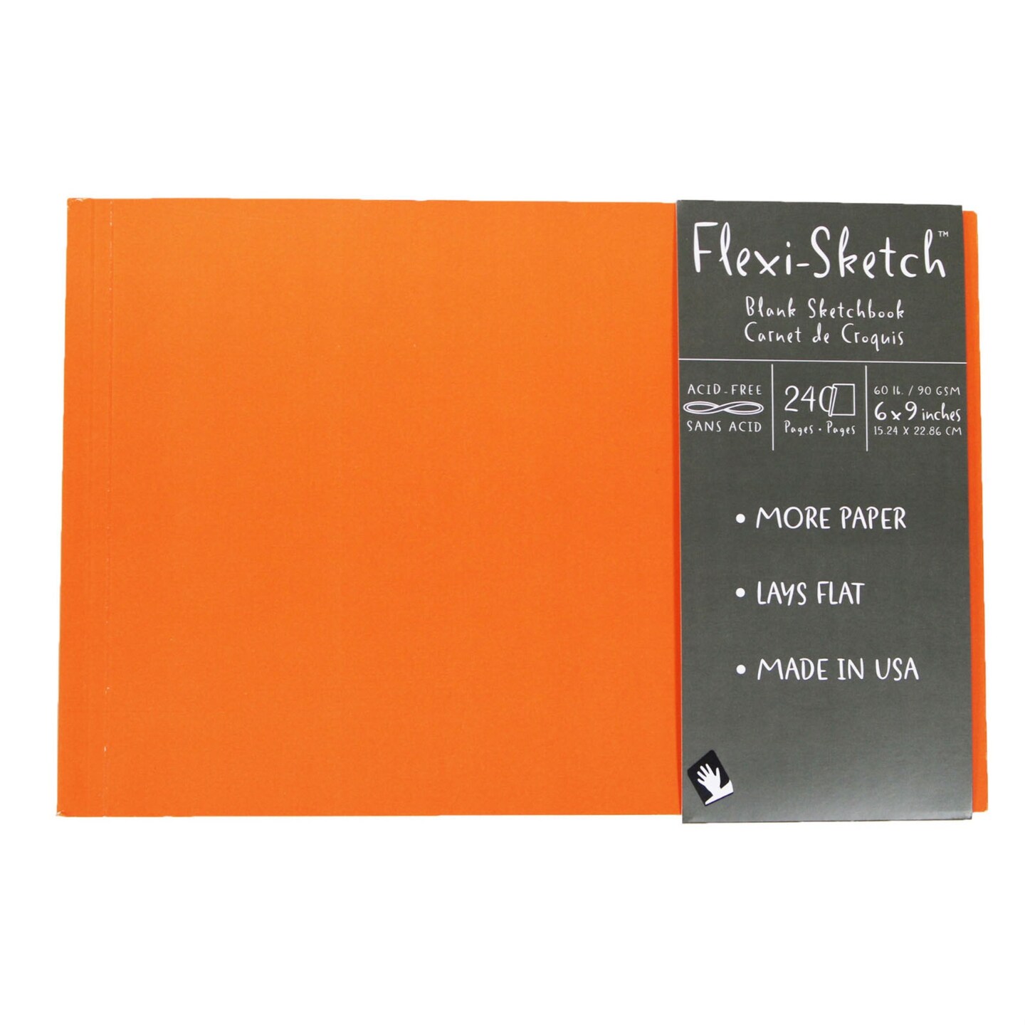 Flexi Sketch Blank Artist Journal, 6 x 9, Mandarin, 120 Sheets | Michaels