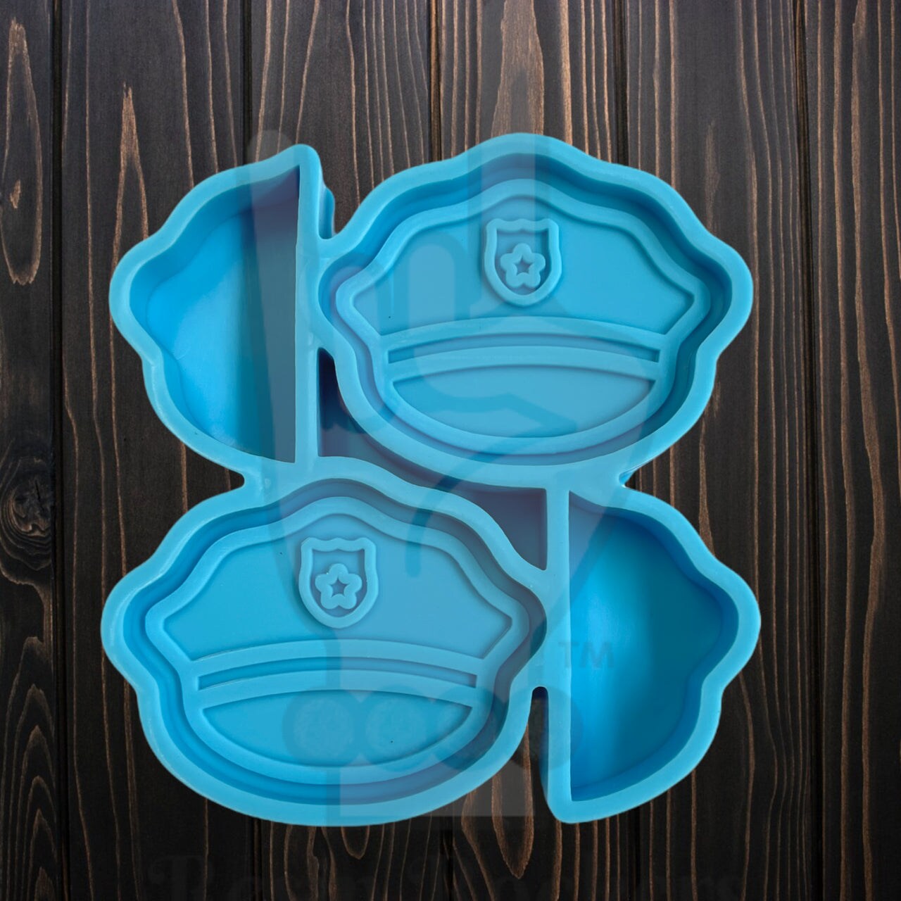 Police Officer Hat Straw Topper Silicone Mold for Epoxy Resin Art ...