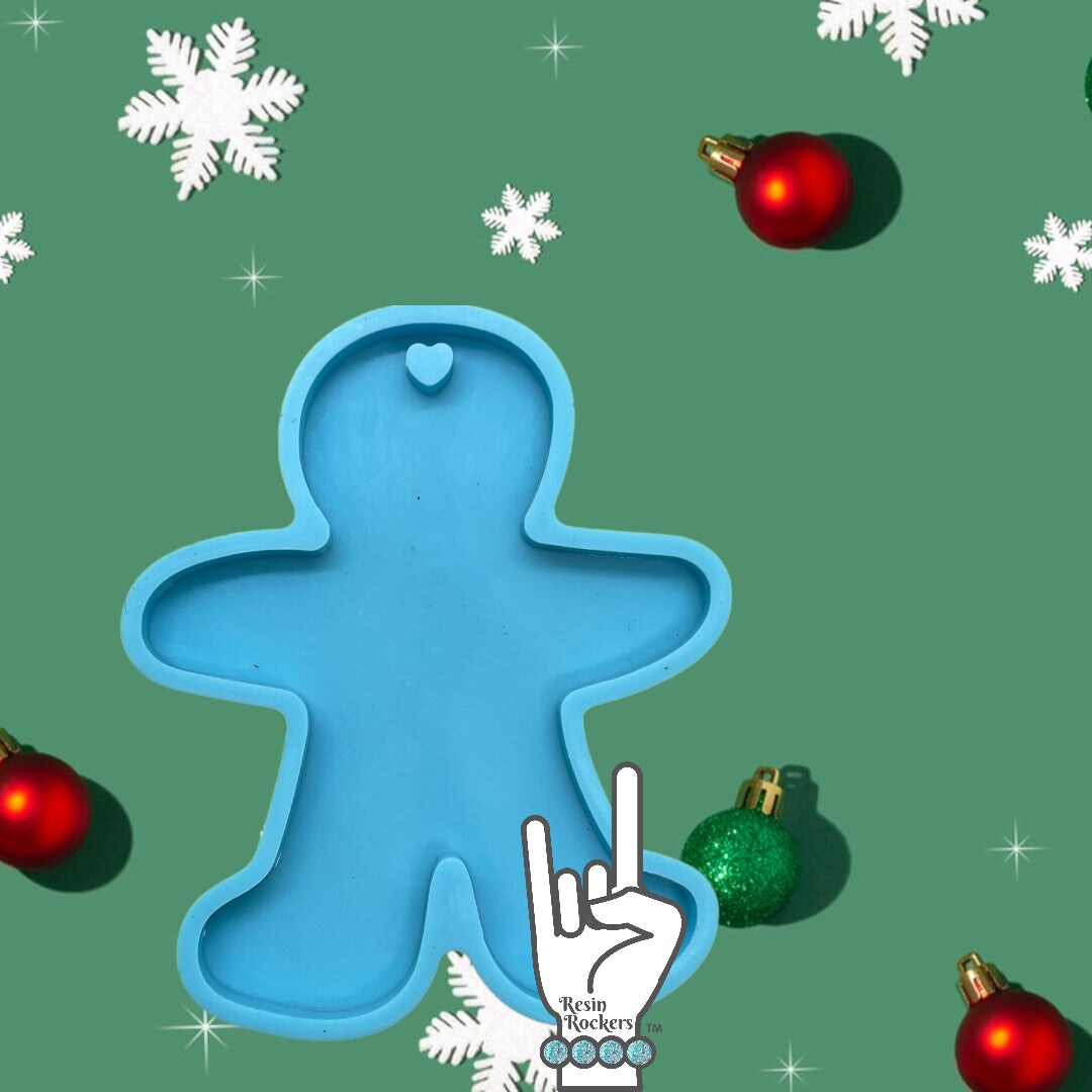 Gingerbread Man Ornament Silicone Mold for Epoxy Resin Art | Michaels