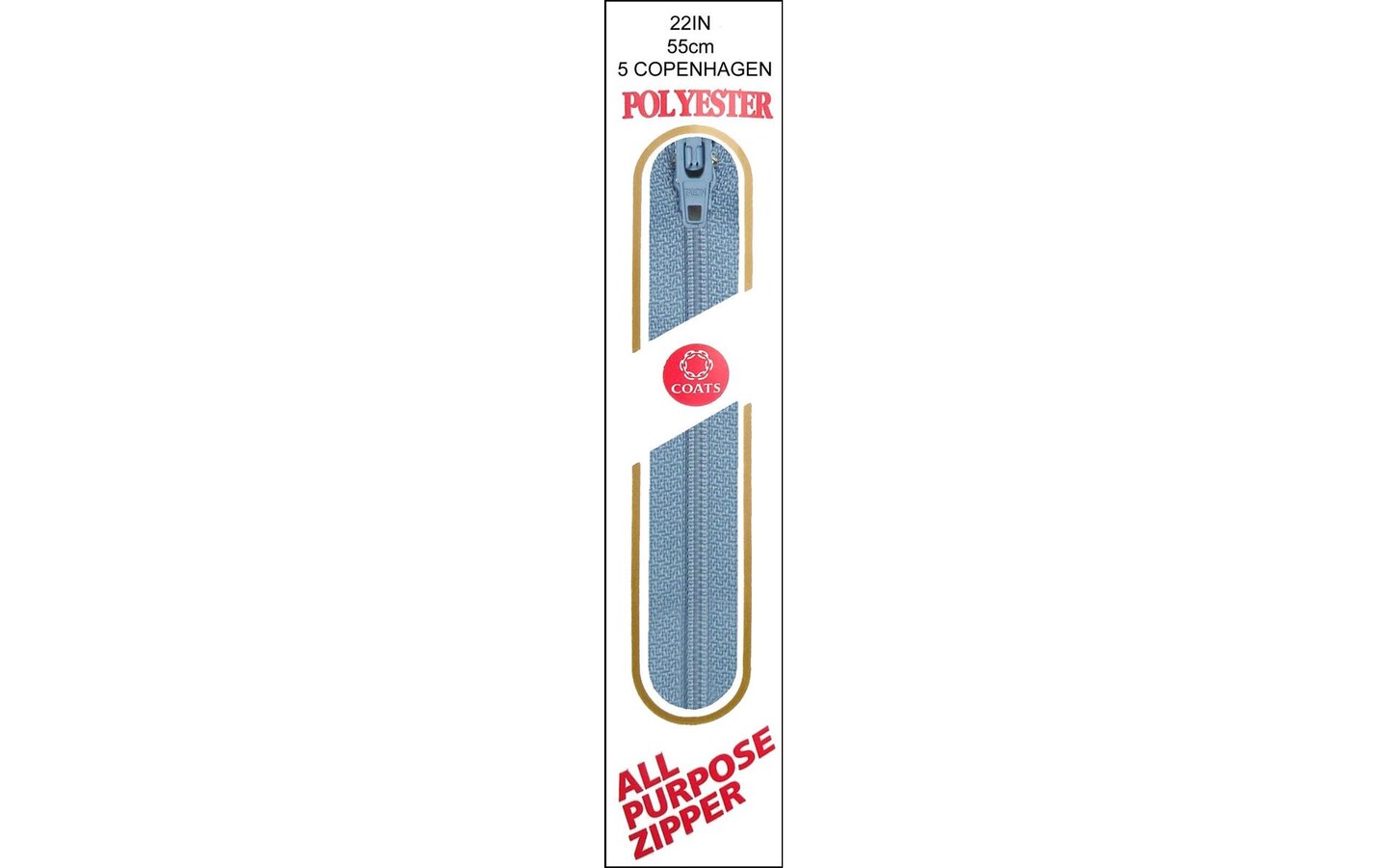 C&C Poly All Purpose Zipper 22" Copenhagen | Michaels