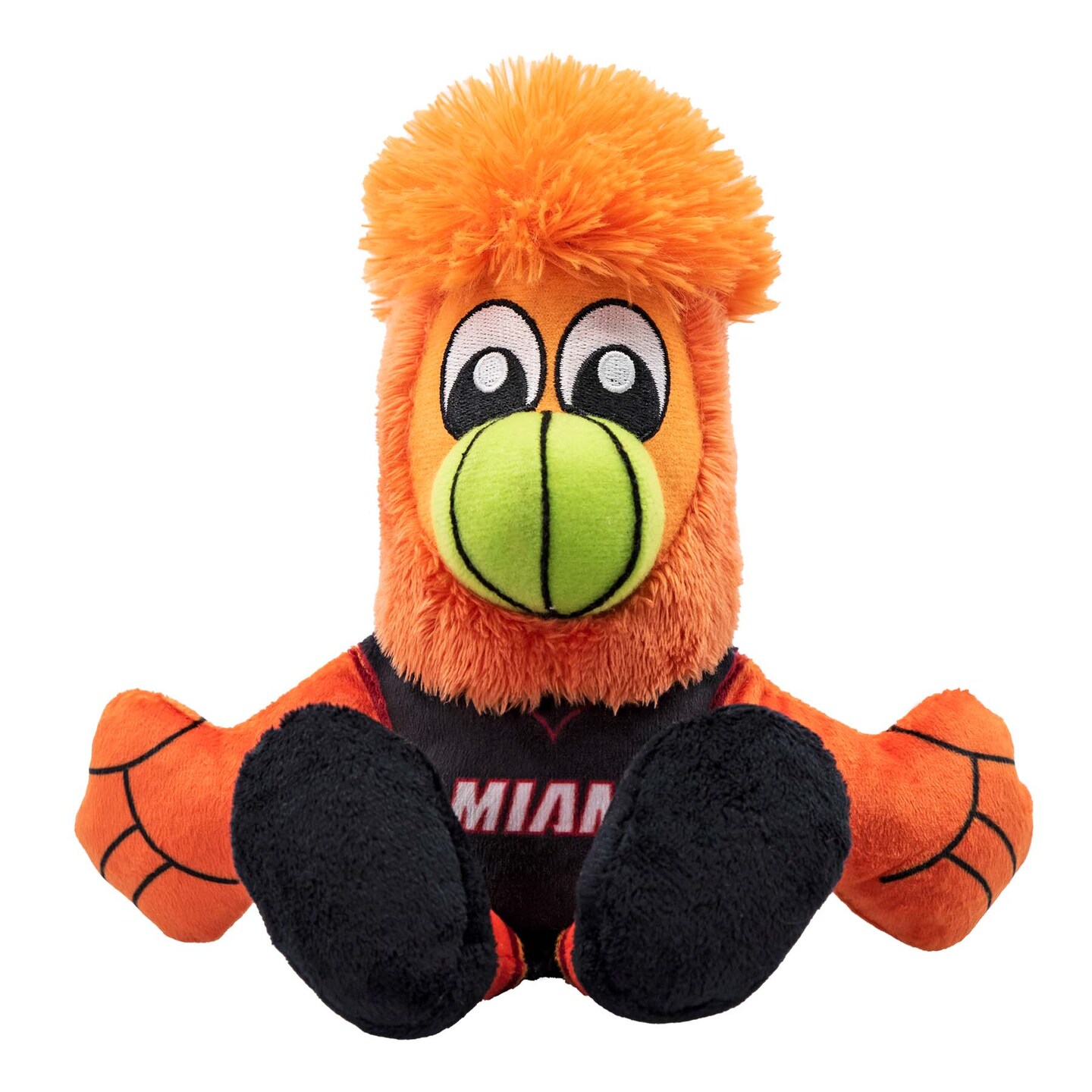 Bleacher Creatures Miami Heat Burnie Mascot 8" Kuricha Sitting Plush ...