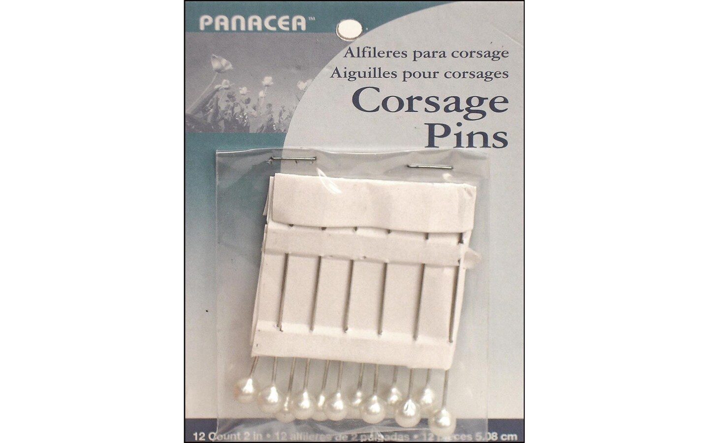 Panacea Corsage Pin 2" Pearl 12pc | Michaels
