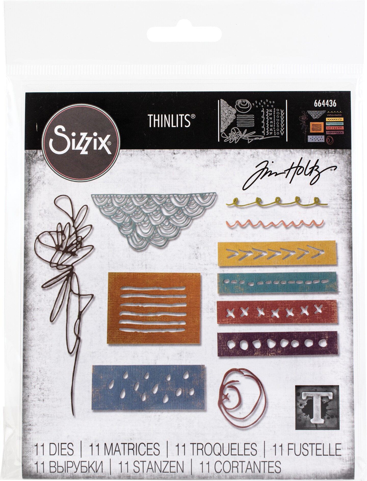 Sizzix Thinlits Dies By Tim Holtz-Media Marks | Michaels