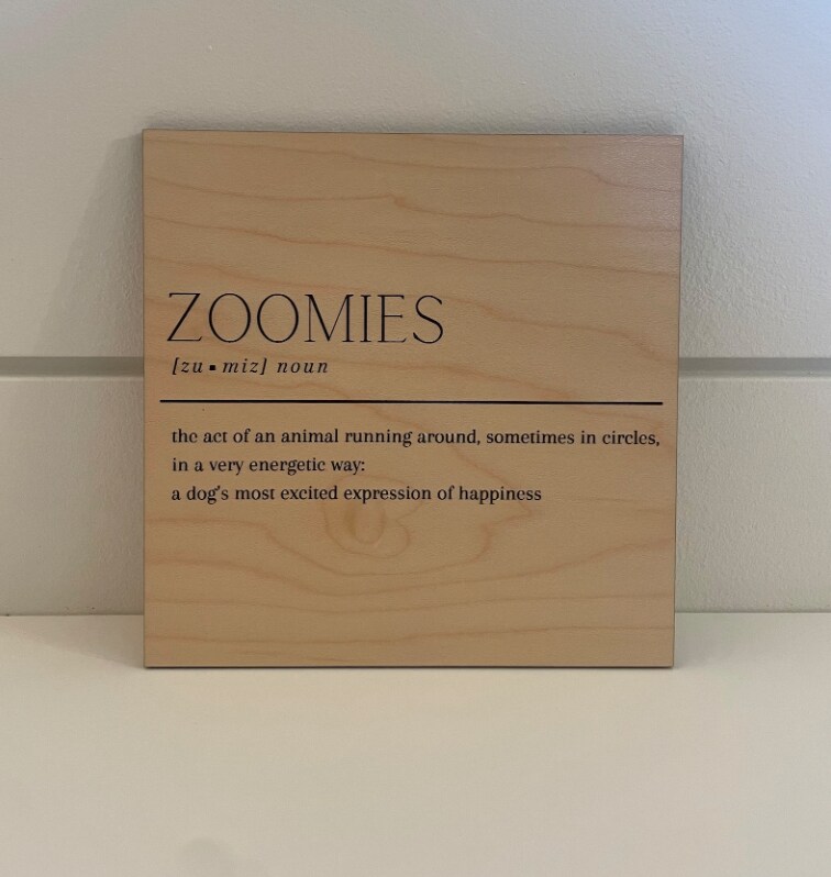Zoomies Sign | MakerPlace by Michaels