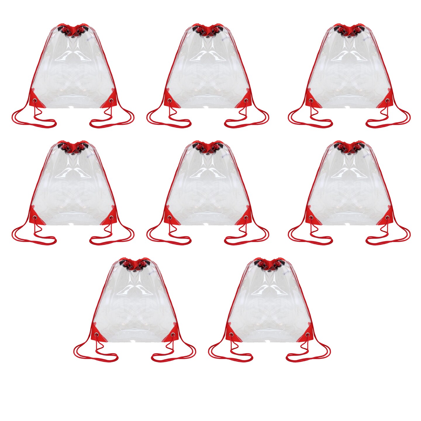 Ultimate Stylish Clear Drawstring Pack | PVC material Fashionable Transparent Travel Backpack ...