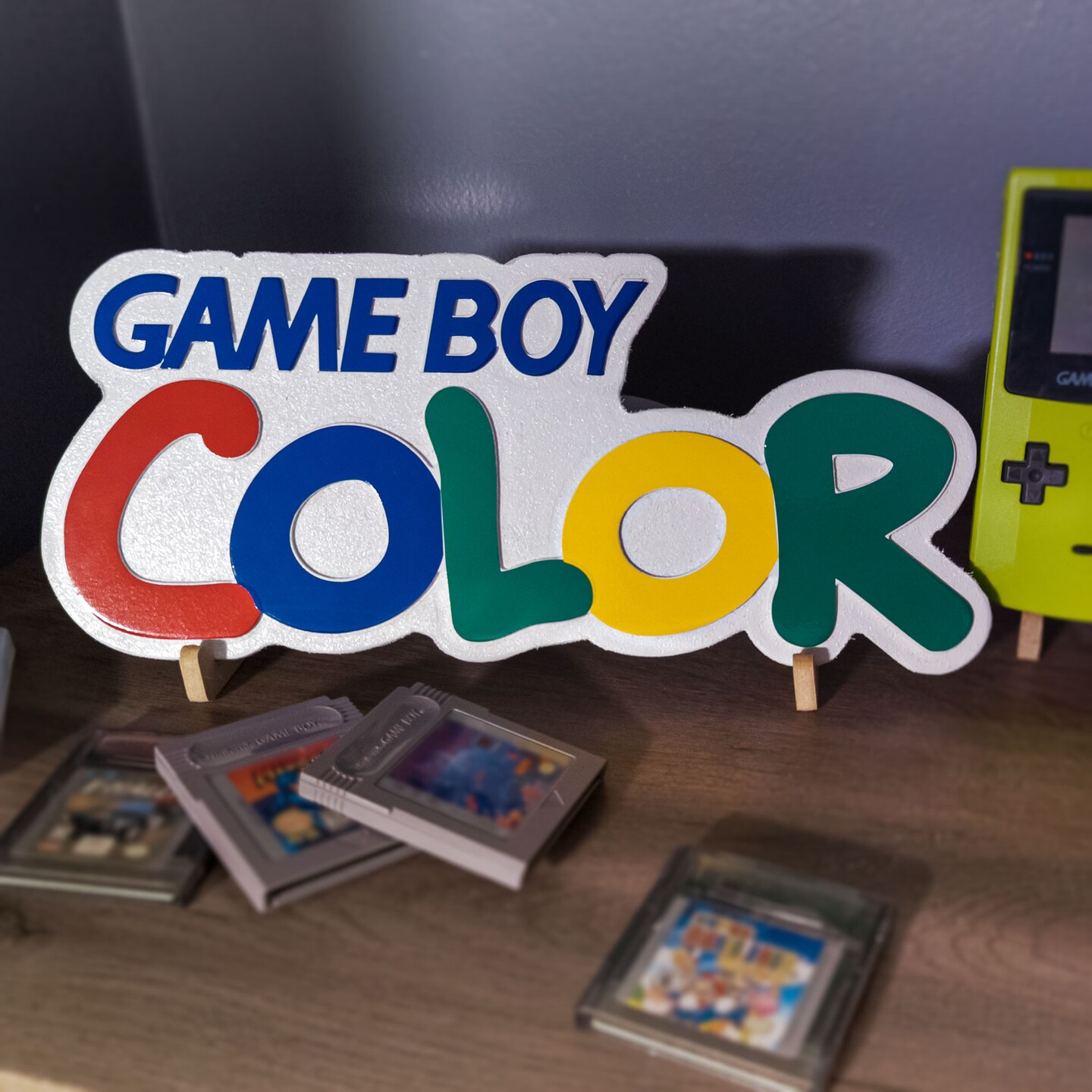 Large Engraved Gameboy Color Logo Video Game Wall Art Collectable ...