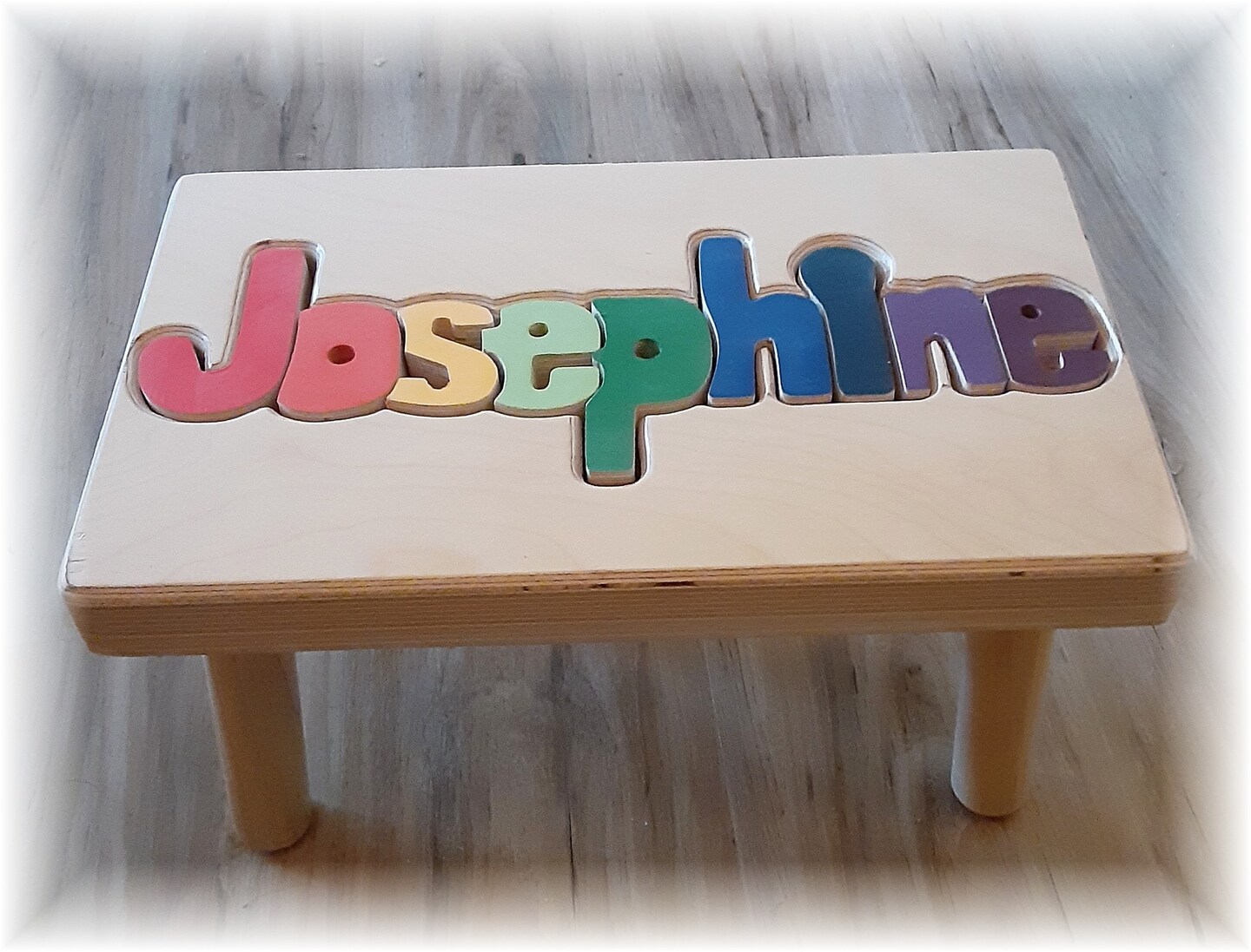 Extra-Long Name Puzzle Stool (FREE SHIPPING) | MakerPlace by Michaels