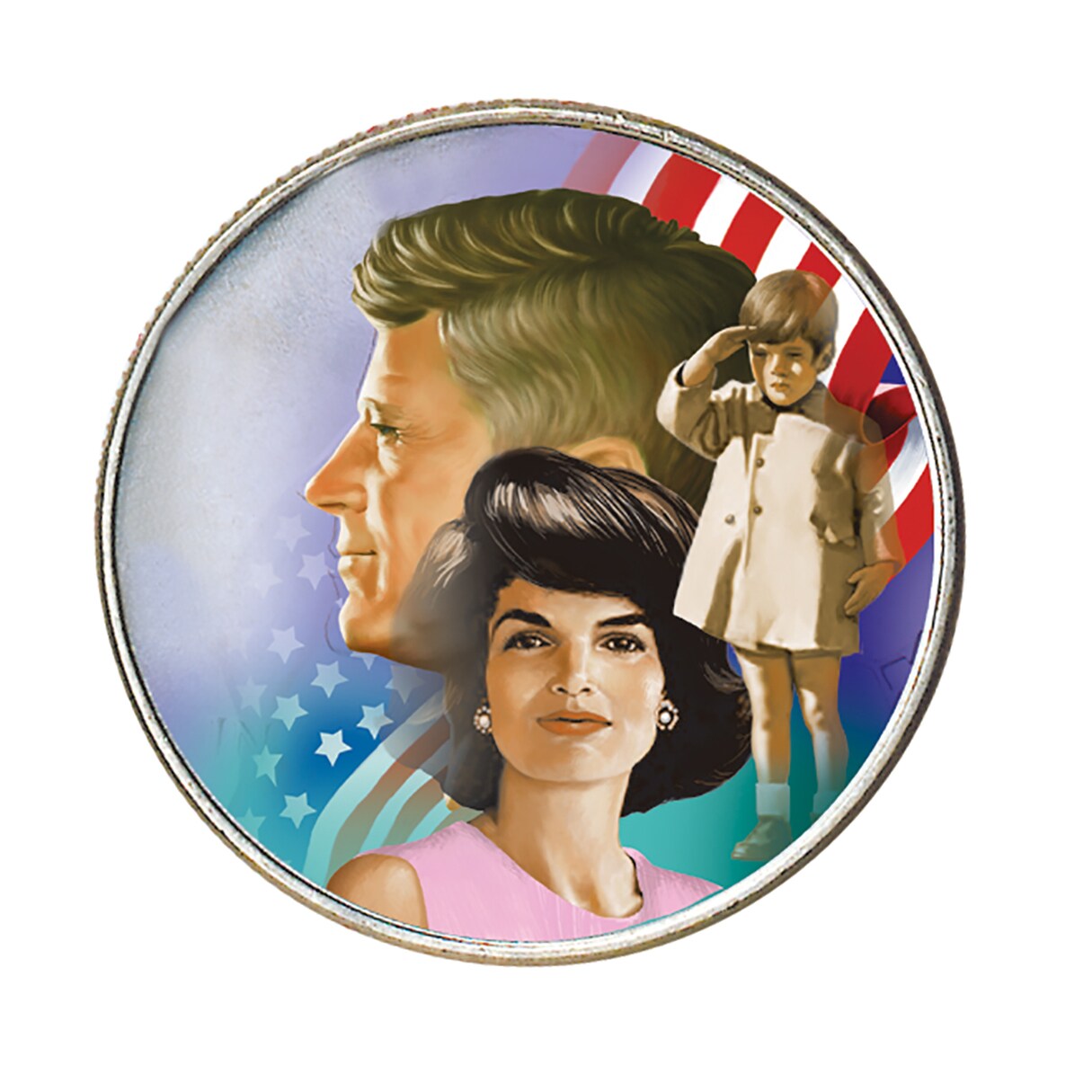 JFK Half Dollar Family Colorized Coin | Michaels