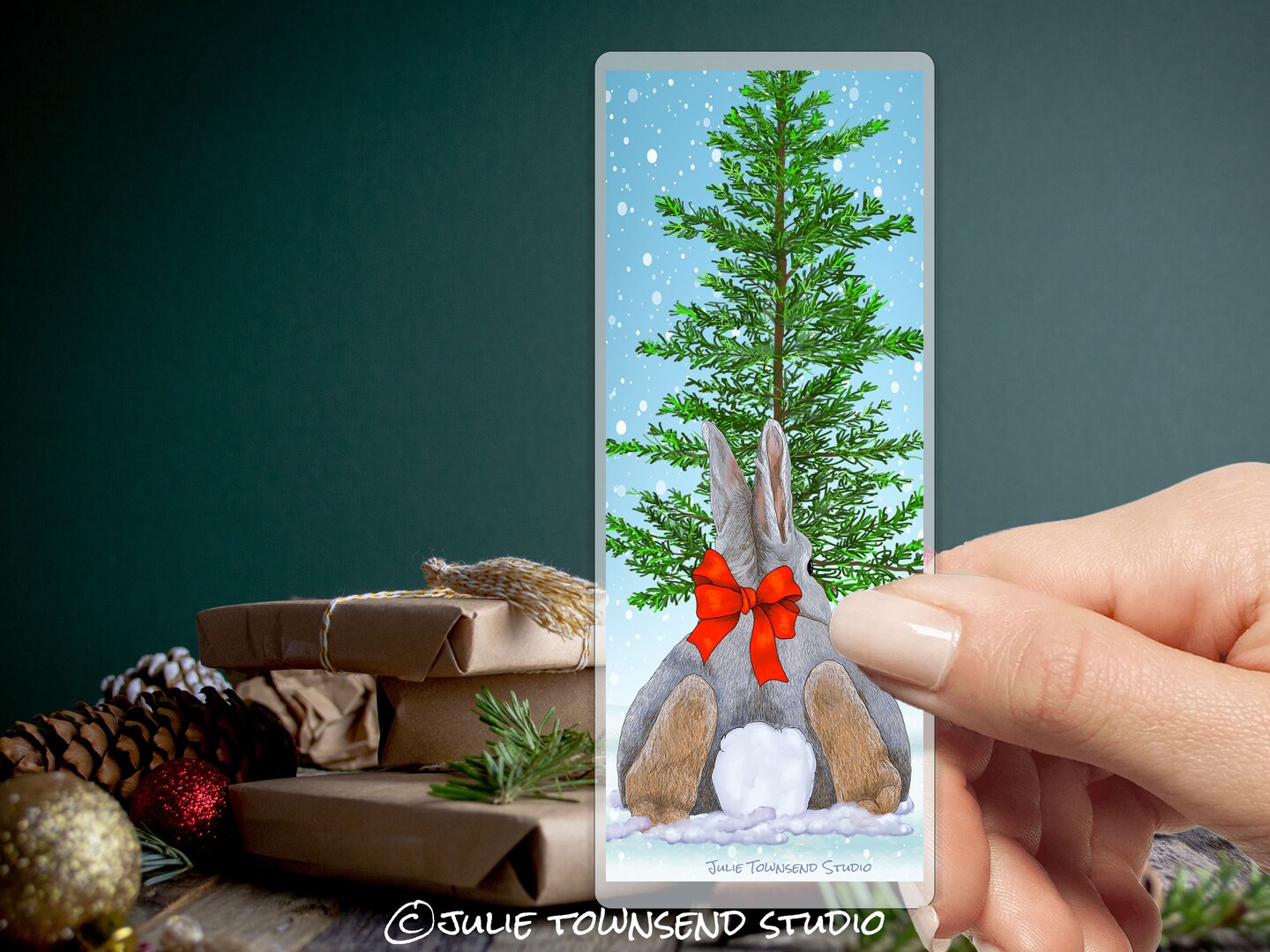 SET OF 3 BOOKMARKS -Hoppy Holidays - Adorable laminated bookmarks make ...