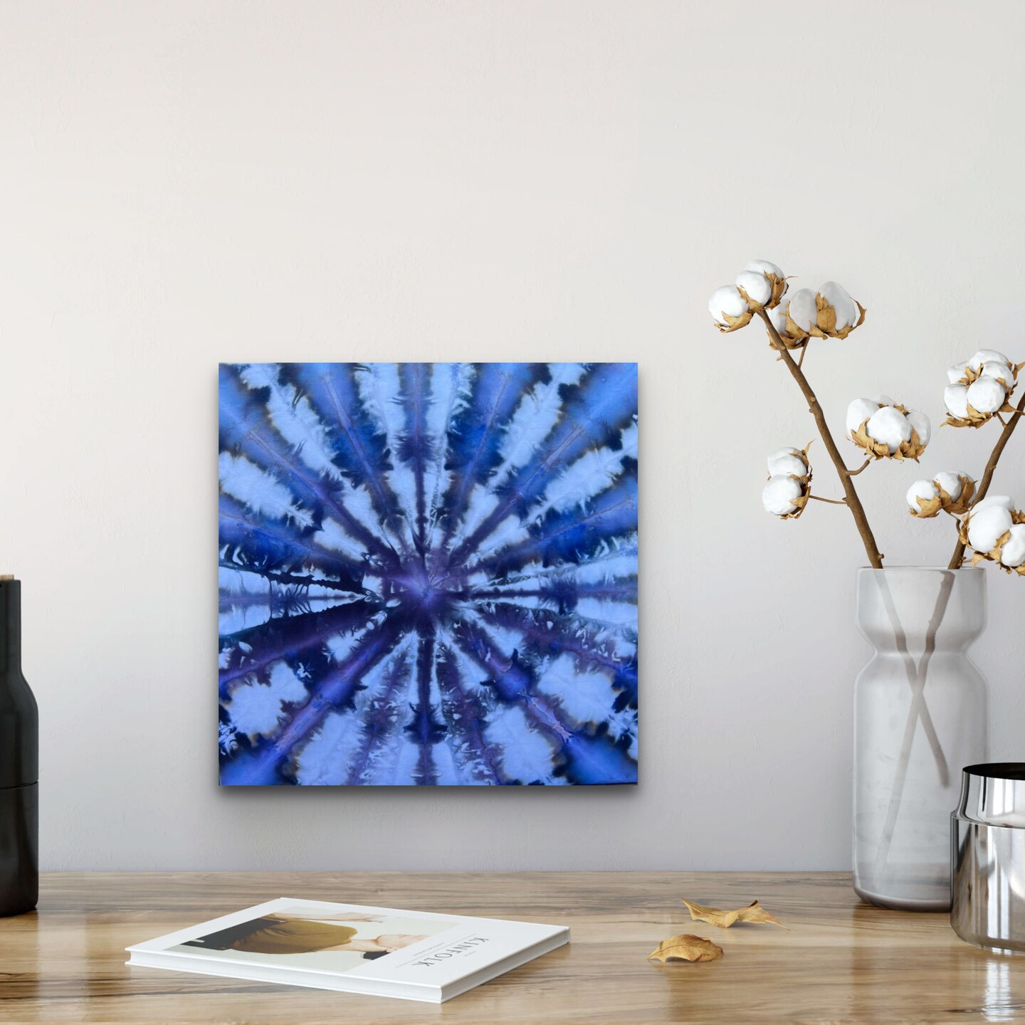 CeLESTIAL TiE DYE 14x14 Square Modern Magnetic MeMO BoARD Small Batch ...