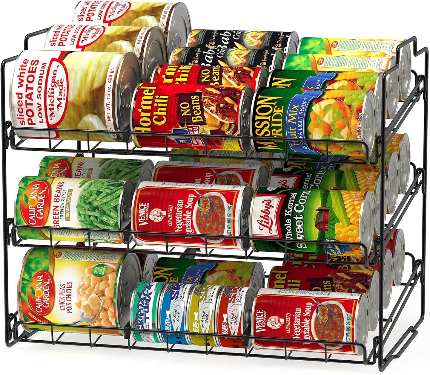 Supreme Stackable Can Rack Organizer, Black | Michaels
