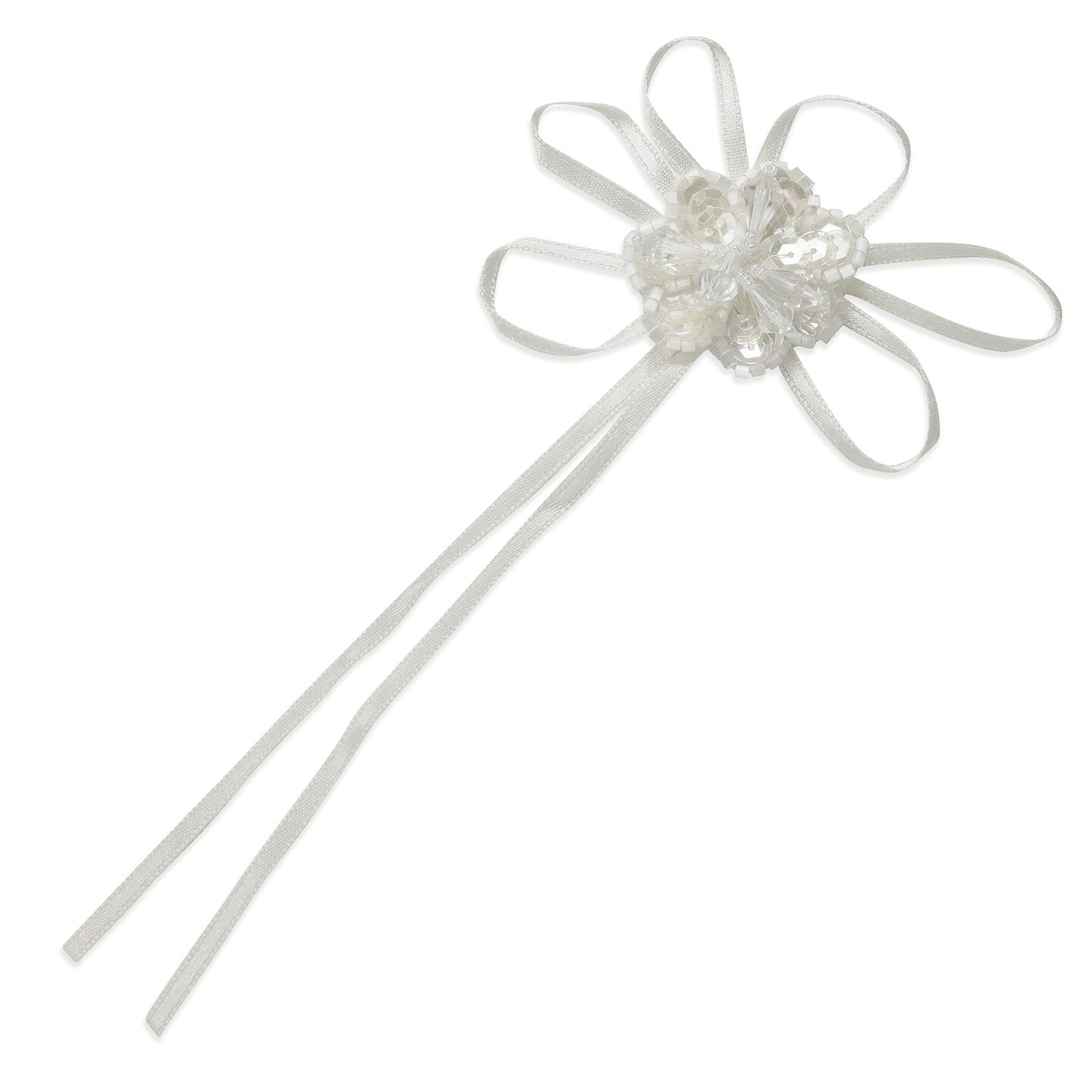 Vintage Sequin Daisy Flower with Ribbon Applique | Michaels