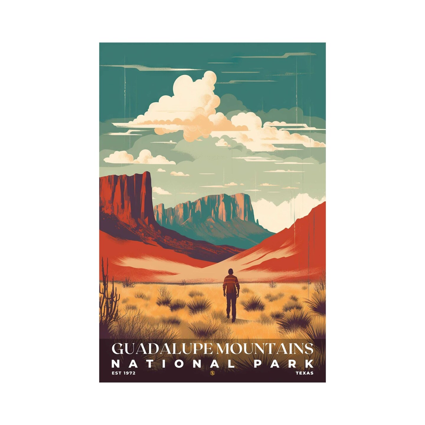 Guadalupe Mountains National Park Poster, Travel Art, Office Poster ...