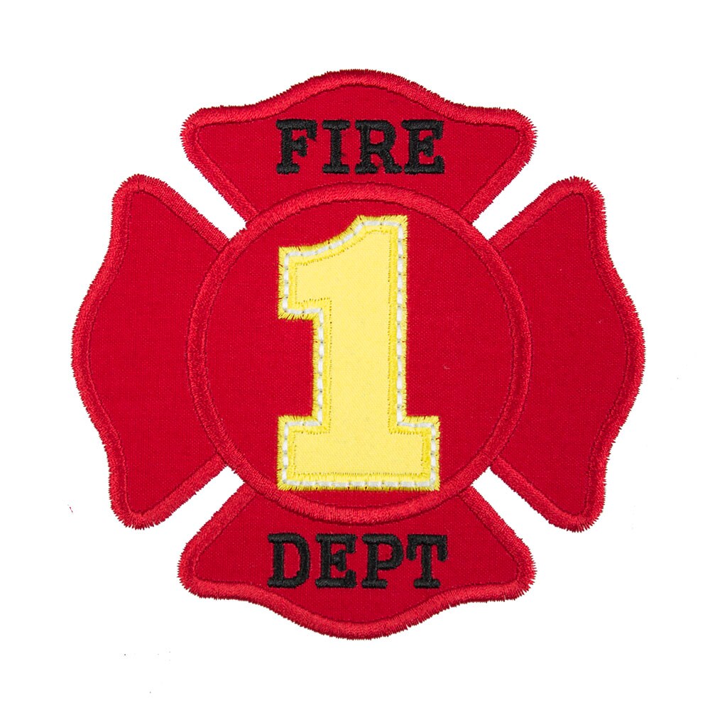 Fire Department Red Birthday Number Patch | MakerPlace by Michaels