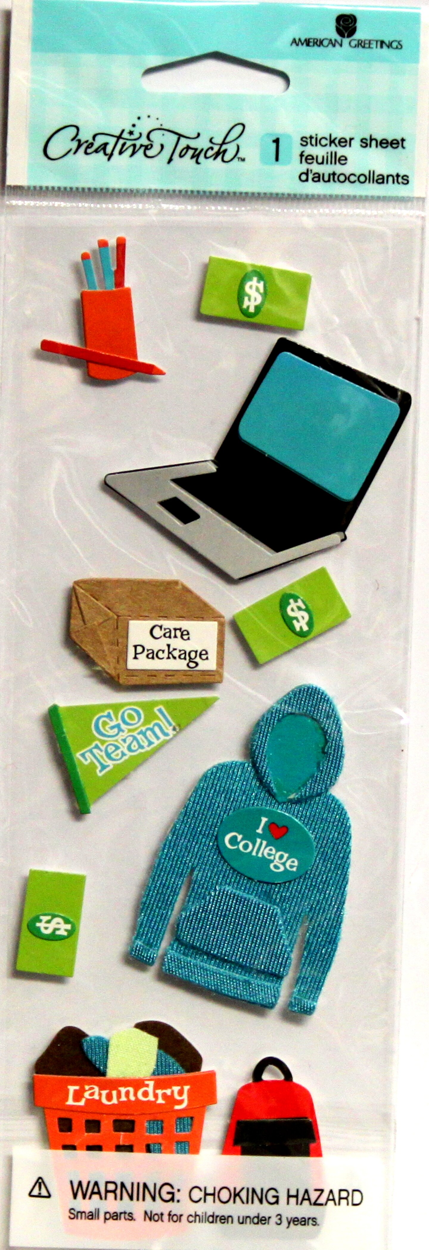 Creative Touch College Dimensional Stickers | Michaels