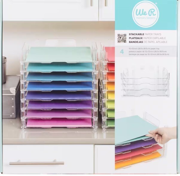 Clear Stackable Acrylic Paper Trays, 4ct. | Michaels