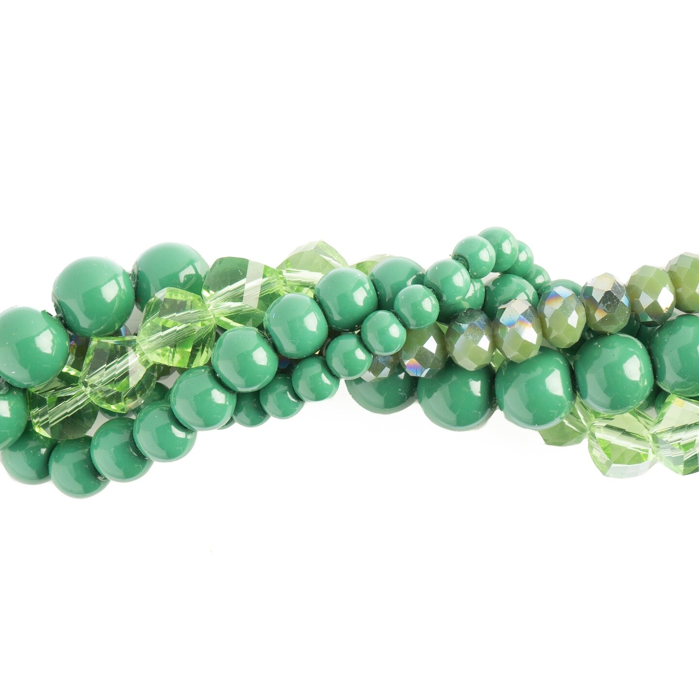Crystal Lane DIY Holly Twisted Glass & Pearls Beads, 5 Strands | Michaels