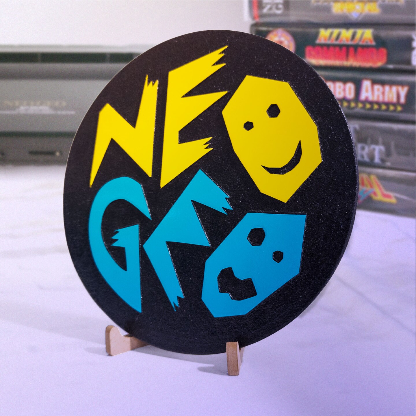 Large Engraved Neo Geo Logo Video Game Wall Art Collectable ...