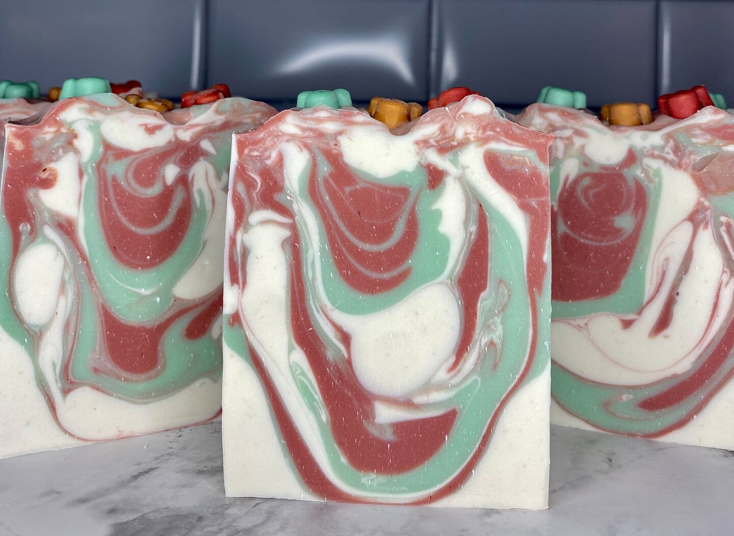 Very Merry Mint Peppermint Christmas Cold Process Soap Handmade ...