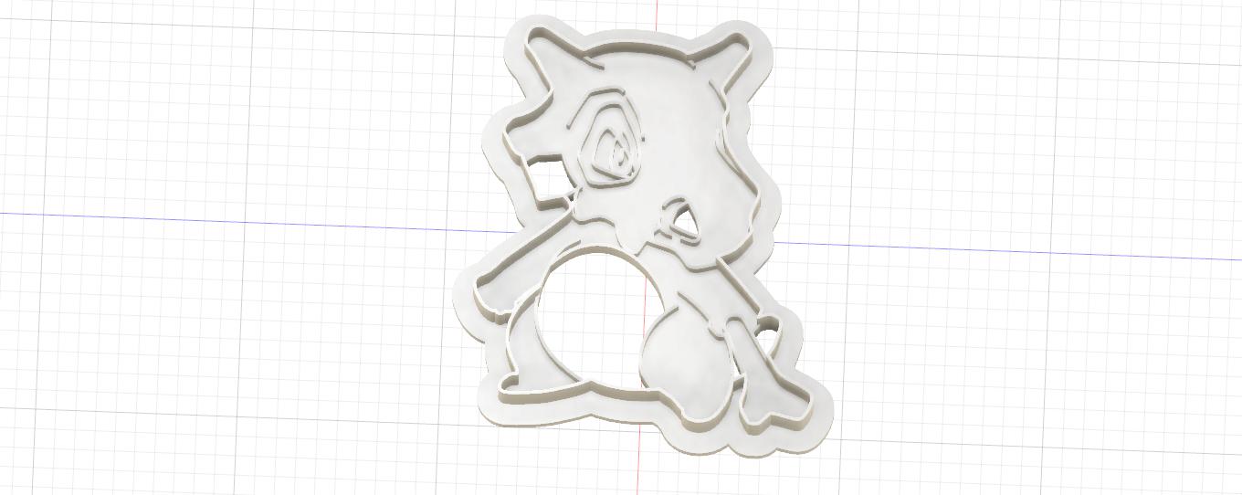 3D Printed Cubone Pokemon Cookie Cutter | MakerPlace by Michaels