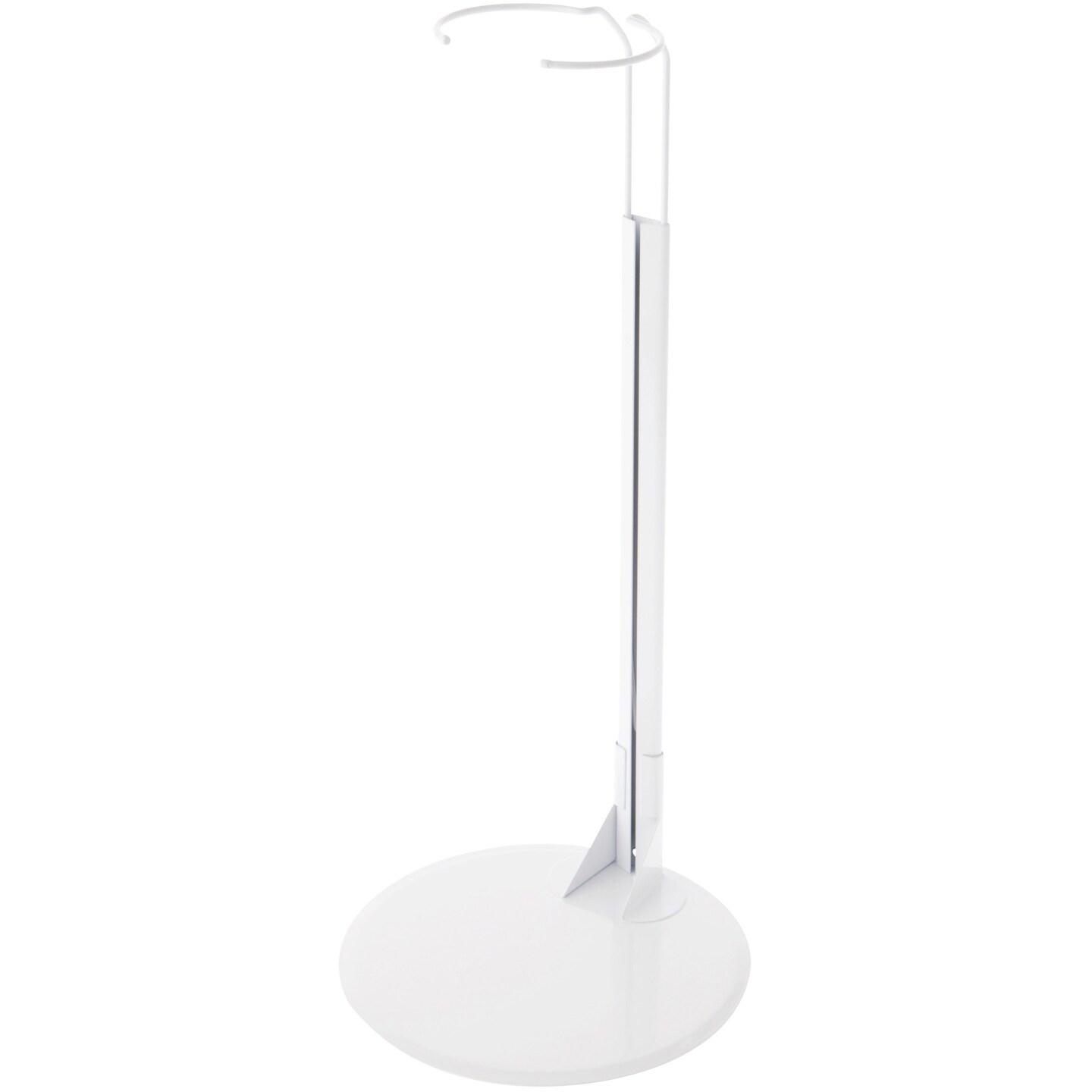Plymor DSP-15W White Adjustable Doll Stand, fits 25, 26, 27, 28, 29, 30 ...