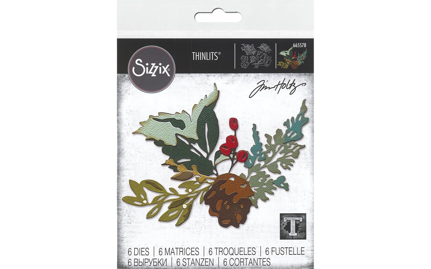 Sizzix THoltz Thinlits Die Holiday Brushstroke #2 | Michaels