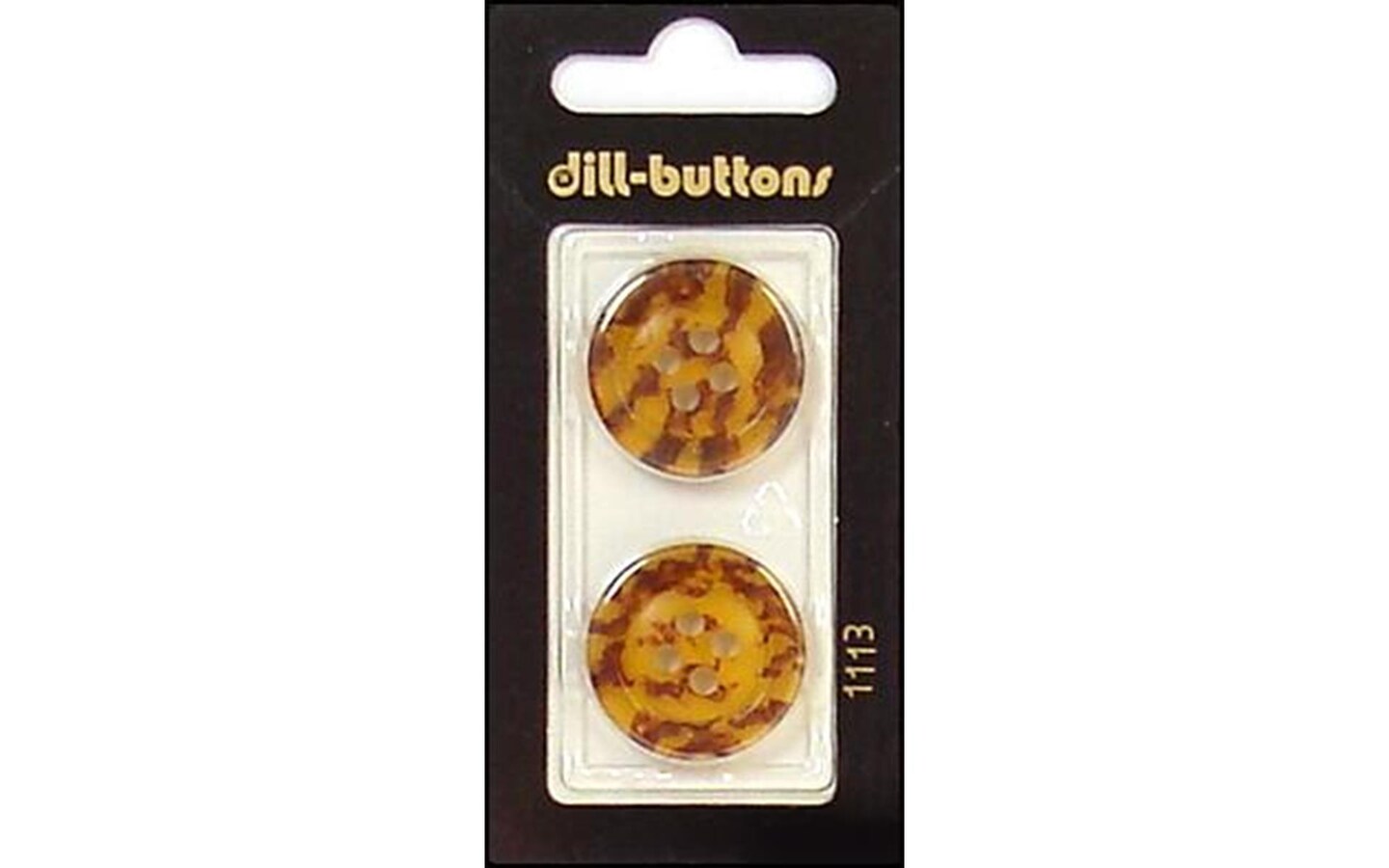 Dill Buttons 23mm 2pc 4 Hole Brown | Michaels
