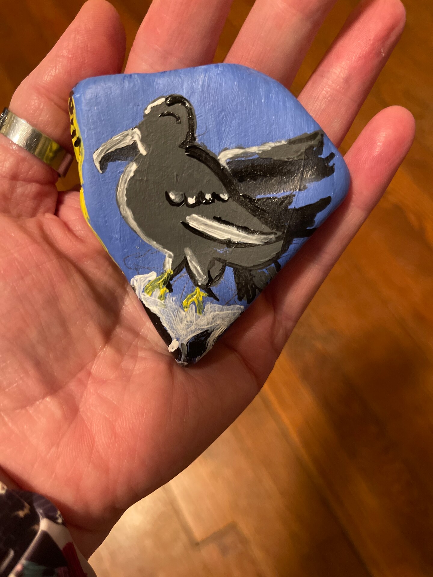 Ravenclaw painted rock, Harry Potter, rock art | MakerPlace by Michaels