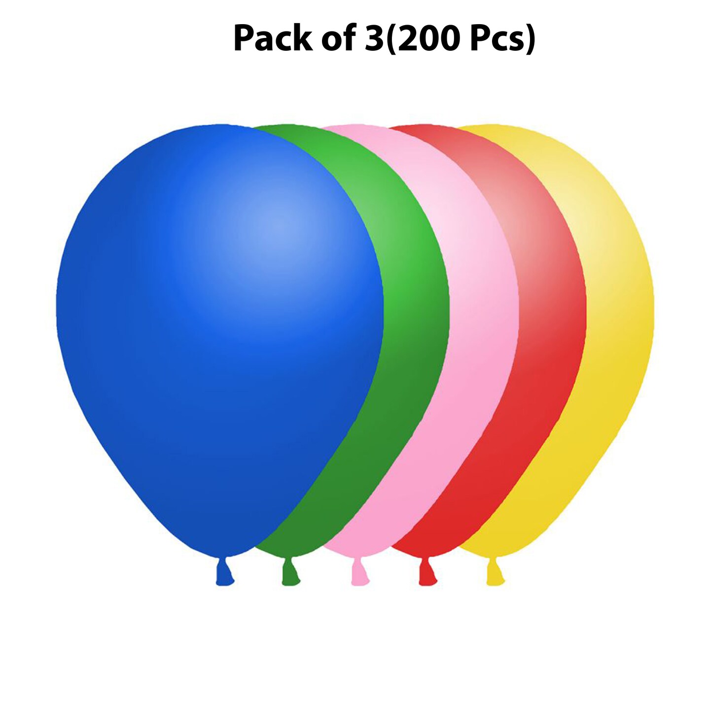 Premium Balloons 9-Inch (Multi Pack) Solid Color Balloons and Helium ...