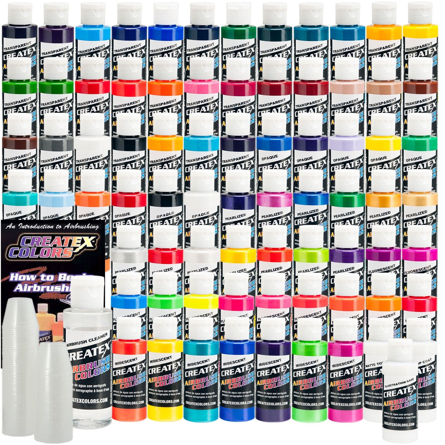 74 Color Airbrush Paint Set, 2 oz. Bottles | Michaels