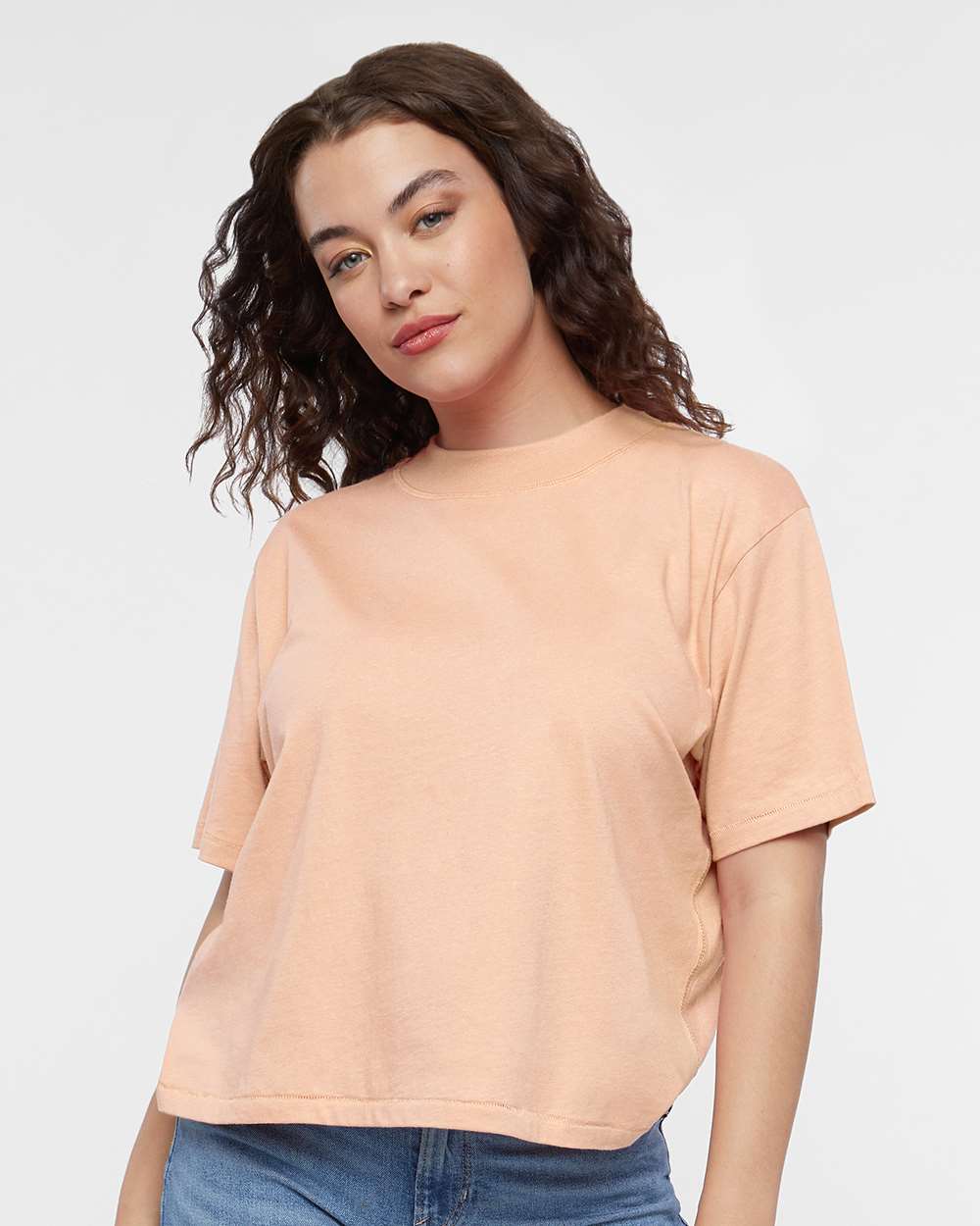 LAT® Women's Boxy Crewneck Short Sleeve Tee | Michaels