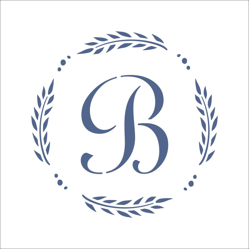 Laurel Monogram Custom Stencil | Michaels
