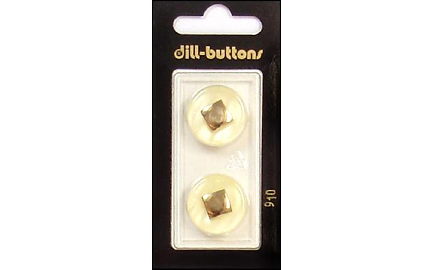 Dill Buttons 20mm 2pc Shank Ivory/Gold | Michaels