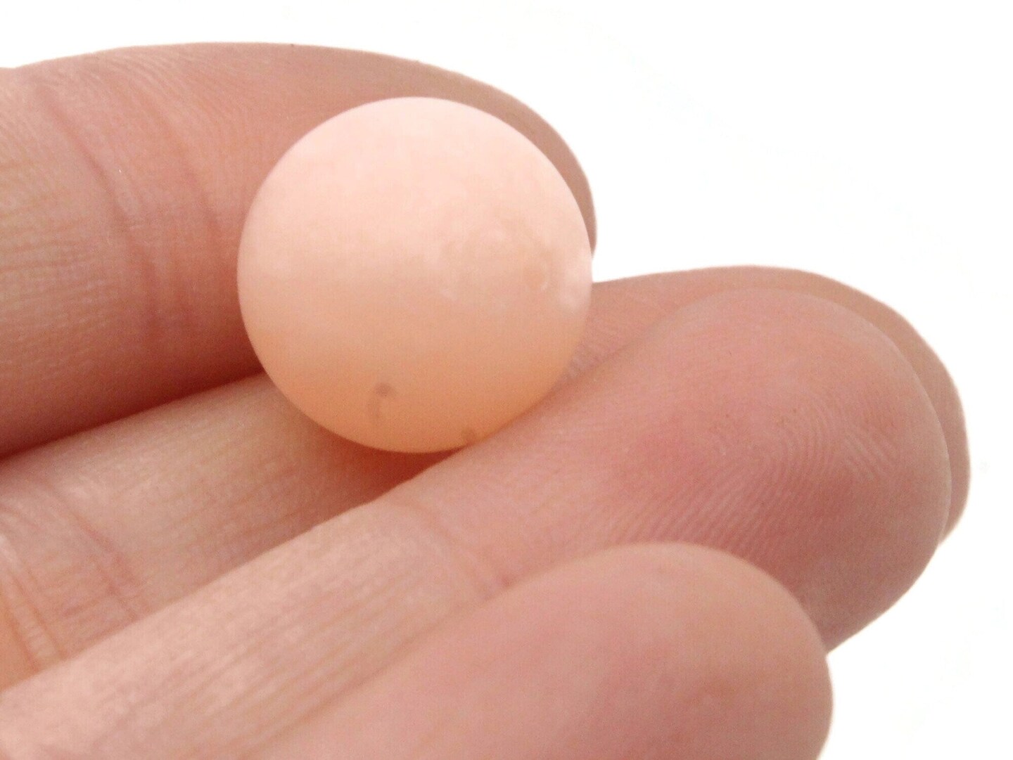 12 14mm Round Peach Pink Vintage Frosted Lucite Beads | Michaels