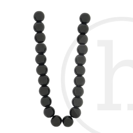 Glass Beads Round Black | Michaels